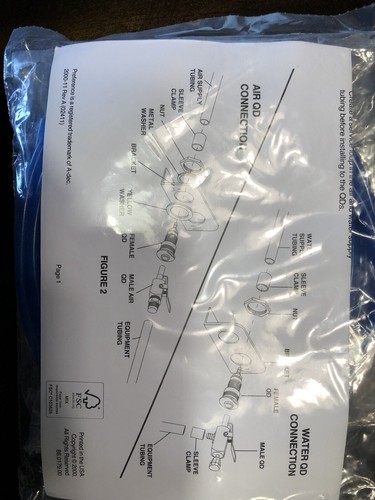 Adec QD Air Water Kit With Bracket - New 56.0340.00 | eBay