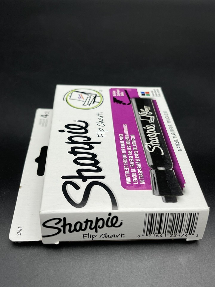 Sharpie Flip Chart Marker Set of 4 Colors Bullet Tip 22474 | eBay