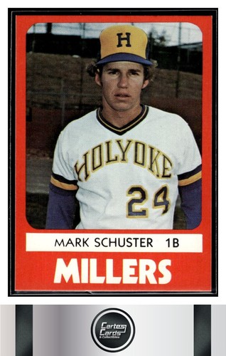 Mark Schuster 1980 TCMA Holyoke Millers #3 Milwaukee Brewers | eBay