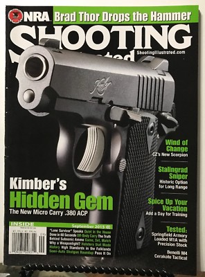 NRA Shooting Illustrated Kimber Micro CZ Scorpion Sept 2015 FREE ...