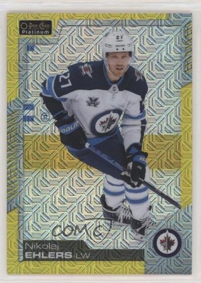 2020-21 O-Pee-Chee Platinum Yellow Traxx /249 Nikolaj Ehlers #97 | eBay