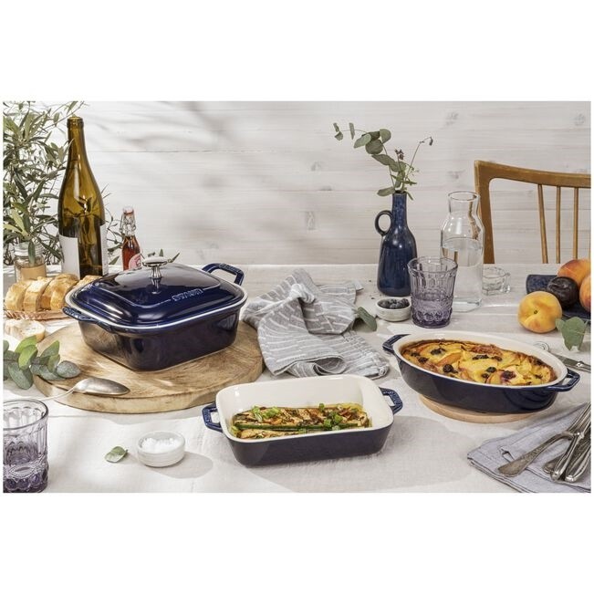Staub Stoneware4-pc, Mixed Baking Dish Set, dark blue | eBay