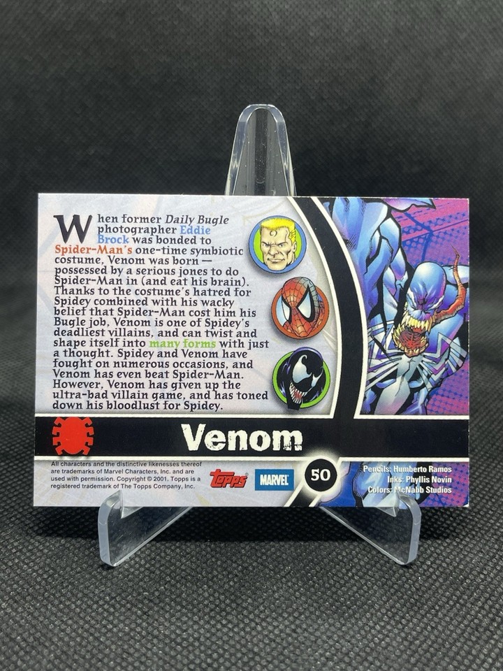 2001 Marvel Legends # 50 Venom Foil Parallel Card | eBay