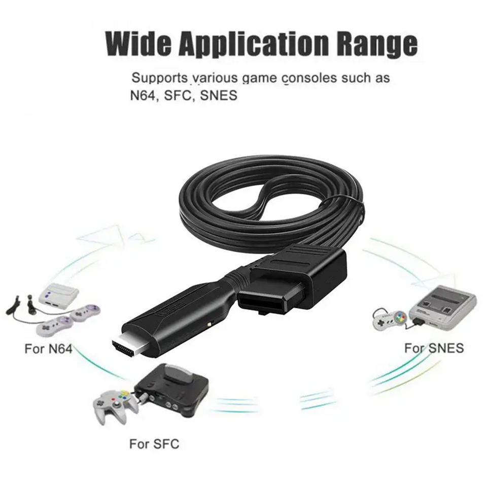 5V 720p/1080p For N64 To Hdmi Hd Game Console Adapter For Nintendo 64 ...