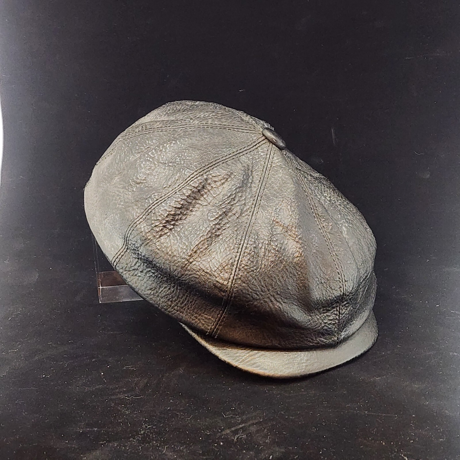 Japanese Tea Core Vegetable Tan Leather Flat Cap for … - Gem