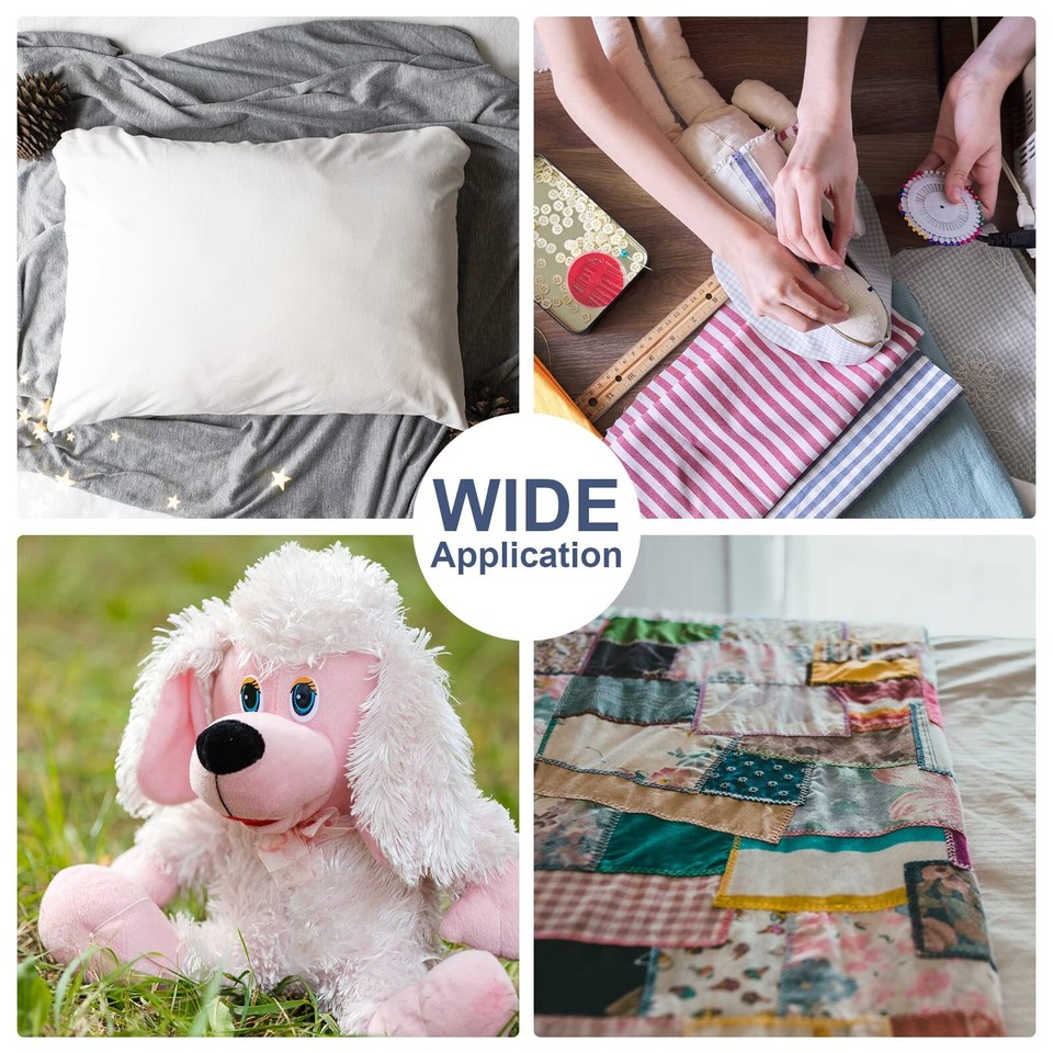 3 Pcs Natural Cotton Quilt Batting Heat Resistant Batting Warm White ...