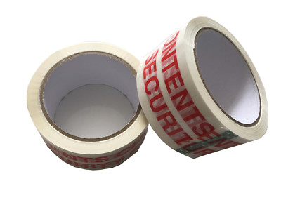36 Rolls High Strength Contents Checked Security Sealed Packing Tape ...