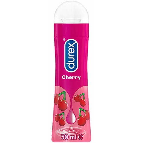 Durex Play Cherry Flavoured Lubricant 1 Bottle (50ml) Condom Friendly ...