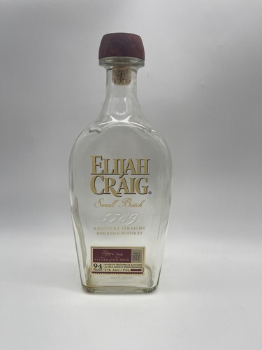 Elijah Craig Small Batch 1789 Kentucky Straight Bourbon Whiskey EMPTY ...