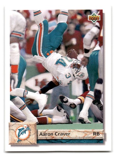Aaron Craver 1992 Upper Deck #192 Miami Dolphins FOOTBALL | eBay