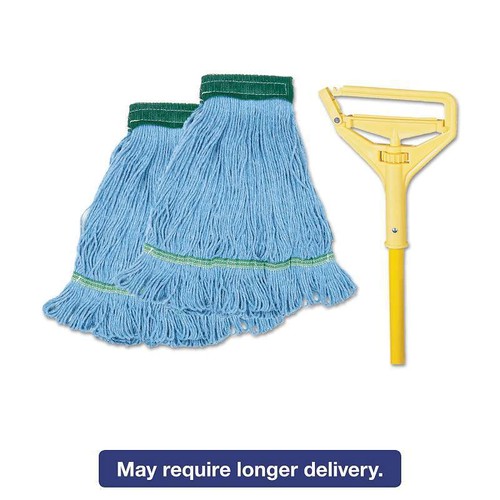 Boardwalk Looped-End Mop Kit, Medium, 60" Metal/Polypropylene Handle ...
