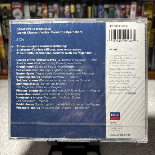 Great Opera Choruses (CD, May-1999, 2 Discs, Decca) for sale online | eBay