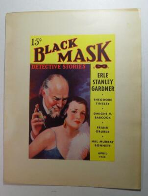 RARE BLACK MASK PULP APRIL 1938 ORIGINAL STORE DISPLAY ADVERTISING ...