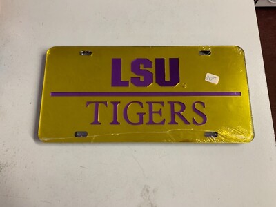 LSU Tigers NCAA Mirrored Laser Cut License Plate Craftique | eBay