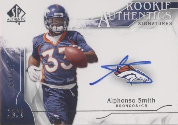 2009 SP Authentic - Rookie Authentics Signatures Alphonso Smith #348 / ...