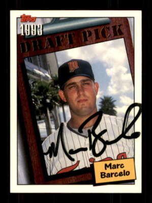 1994 Topps #747 Marc Barcelo AUTOGRAPHED!! RC Rookie Twins DR 240061 | eBay