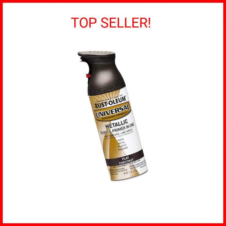 Rust-Oleum 271471 Universal All Surface Metallic Spray Paint, Flat ...
