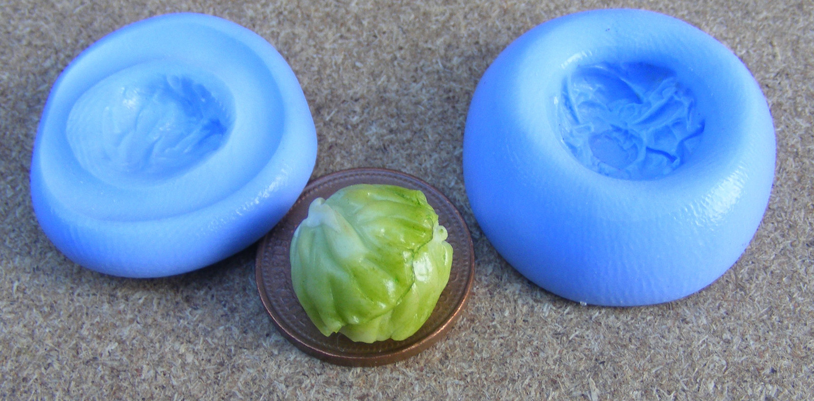 1:12 Scale Reusable 2 Part Silicon Rubber Cabbage Mould Tumdee Dolls ...