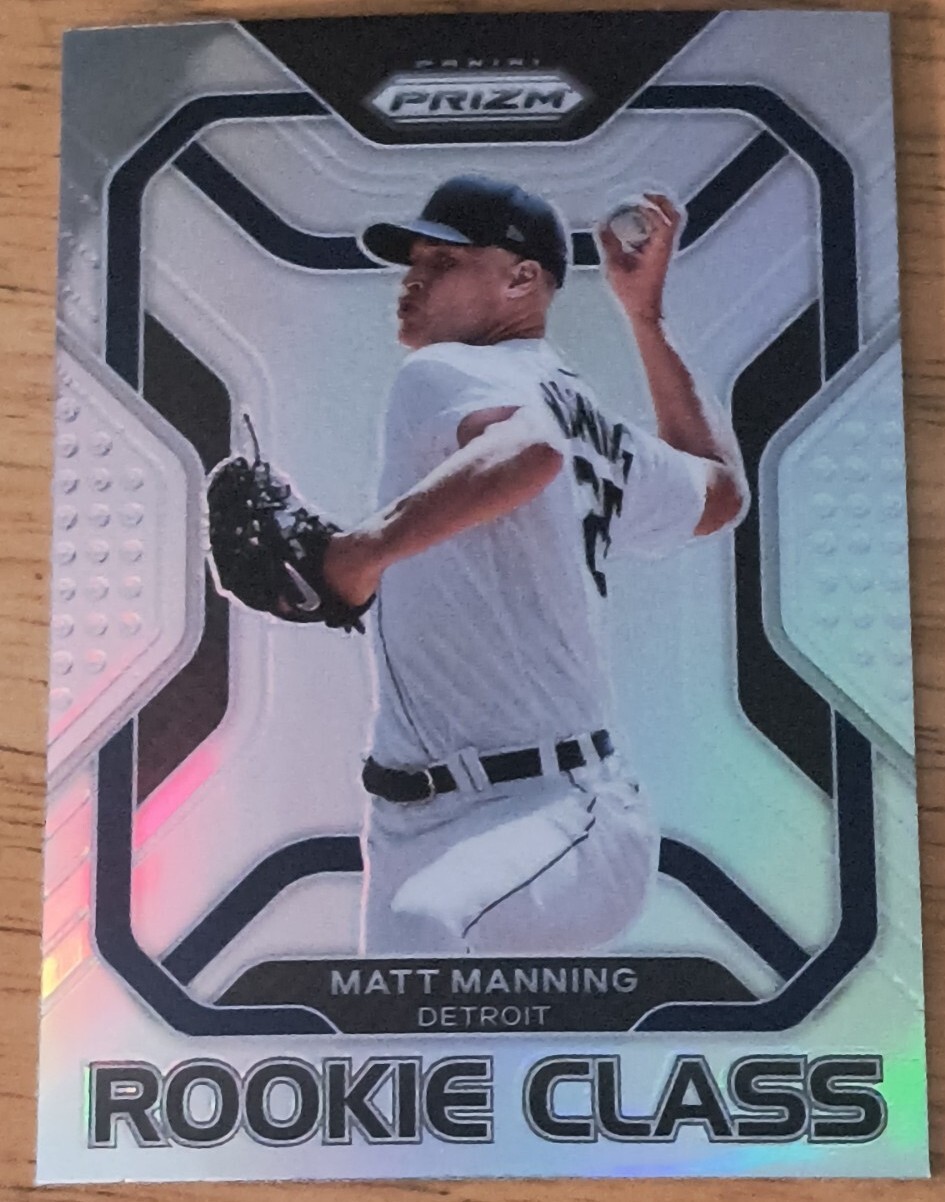 2022 Panini Prizm Rookie Class Silver Holo #RC-8 Matt Manning Detroit ...