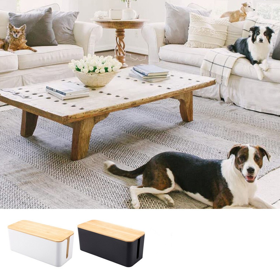 Plastic Wire Box Power Line Case Cable Tidy Storage Household Office ...