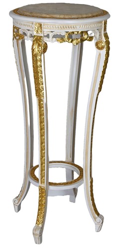 Baroque Flower Stand Table Antique Column Decorative Column Plant Stand ...