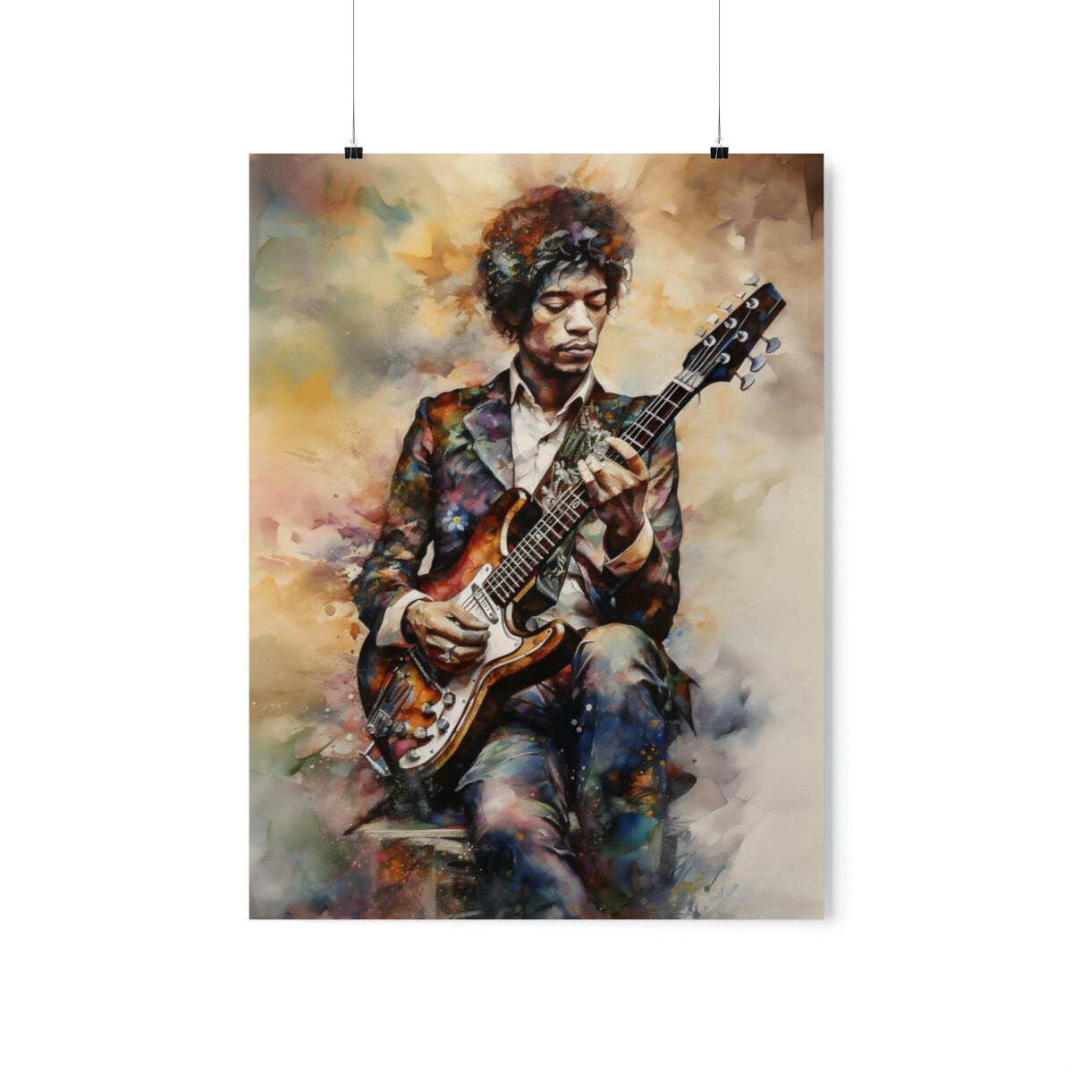 Jimi Hendrix Poster Art | J001 | Premium Matte Vertical Posters | eBay