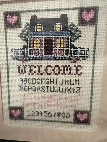 NeedleMagic WELCOME SAMPLER Counted Cross Stitch Kit - 5" x 7" | eBay