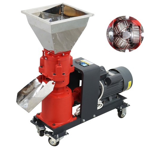 INTSUPERMAI® 8mm Feed Pellet Mill Machine 150kg/h Granulator Square ...