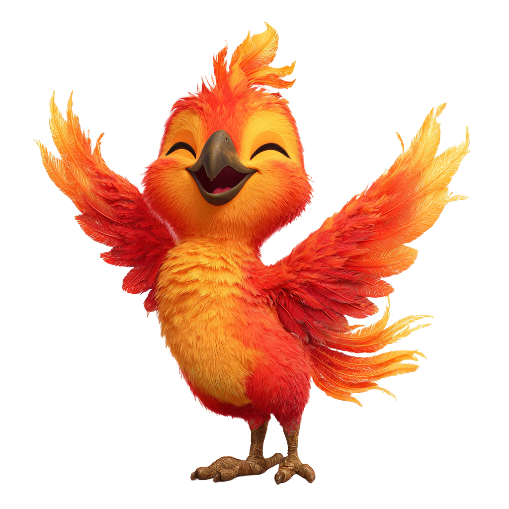 Happy Phoenix Emoji Vinyl Car Decal Sticker – Waterproof & UV-Resistant ...