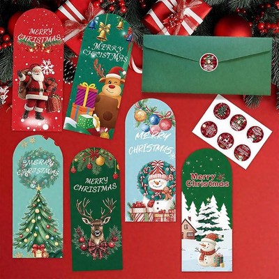 Christmas Money Wallets Pack of 6/12– Xmas Money Wallets for Cash Gifts ...