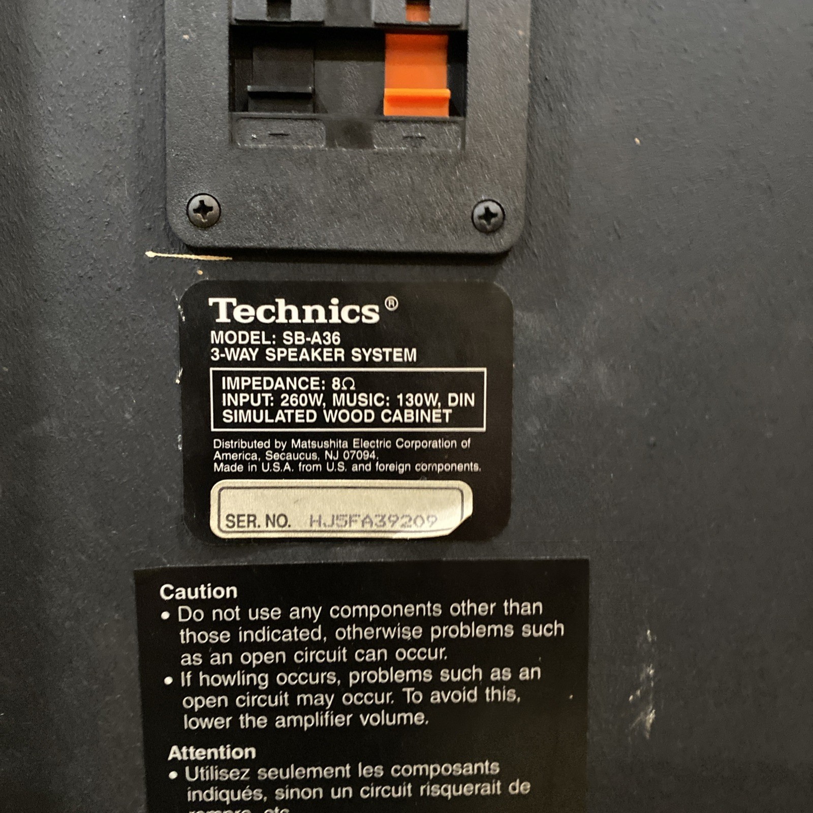 Technics SB-A36 Floor standing Speakers - Pickup Only | eBay