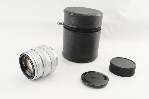 [Mint w/Case] Leica Summicron M 50mm f/2 Silver 4th Lens E39 From Japan ...