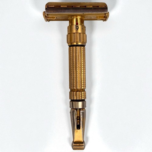 Vintage 1950s Gillette F4 Toggle Gold Razor Red Dot F-4 | eBay
