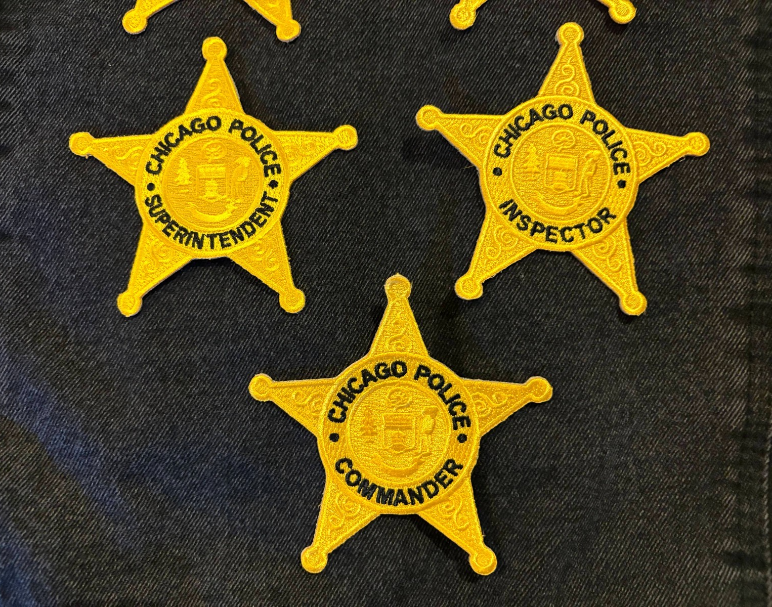 Chicago Police Star Patches SET OF 5 RARE il police patch | eBay