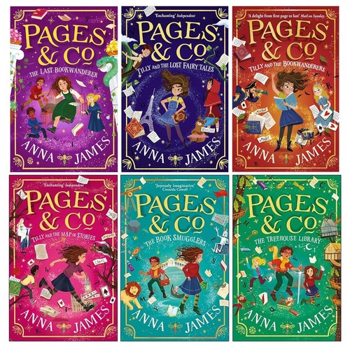 Pages and Co Series 6 Books Collection Set (Tilly And The Bookwanderers ...