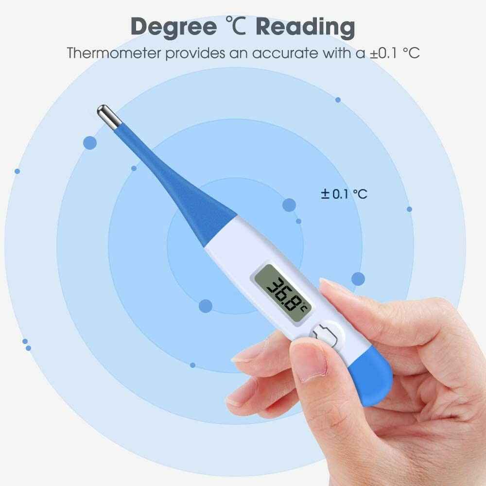 Digital LCD Thermometer Medical Oral, Under Arm, Baby, Adult ...