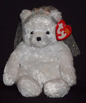 TY BRIDE the BEAR BEANIE BABY - CREASED TAG - SEE PICS | eBay