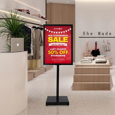Double-sided Board Sign Holder Floor Stand Display 20"x28" (Only Stand ...