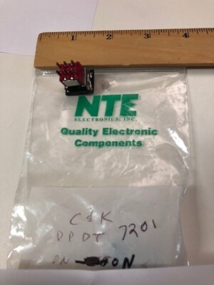 7201 c&k on-on, dpdt 2a 250v / 5a 120v black rocker switch | eBay