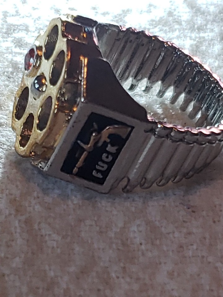 Sterling silver gun ring six shooter revolver size 10 new | eBay