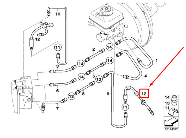 Genuine BMW OEM 34326767390 Brake Hose Front for sale online | eBay