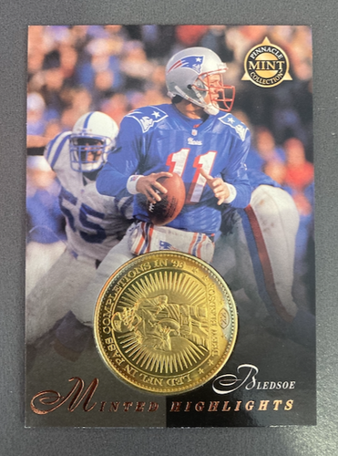 DREW BLEDSOE 1997 PINNACLE MINT COLLECTION GOLD 22 | eBay