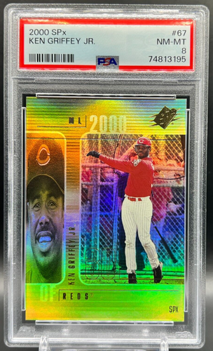 2000 UD SPx Ken Griffey Jr. PSA 8 NM-MT Cincinnati Reds Card #67 | eBay