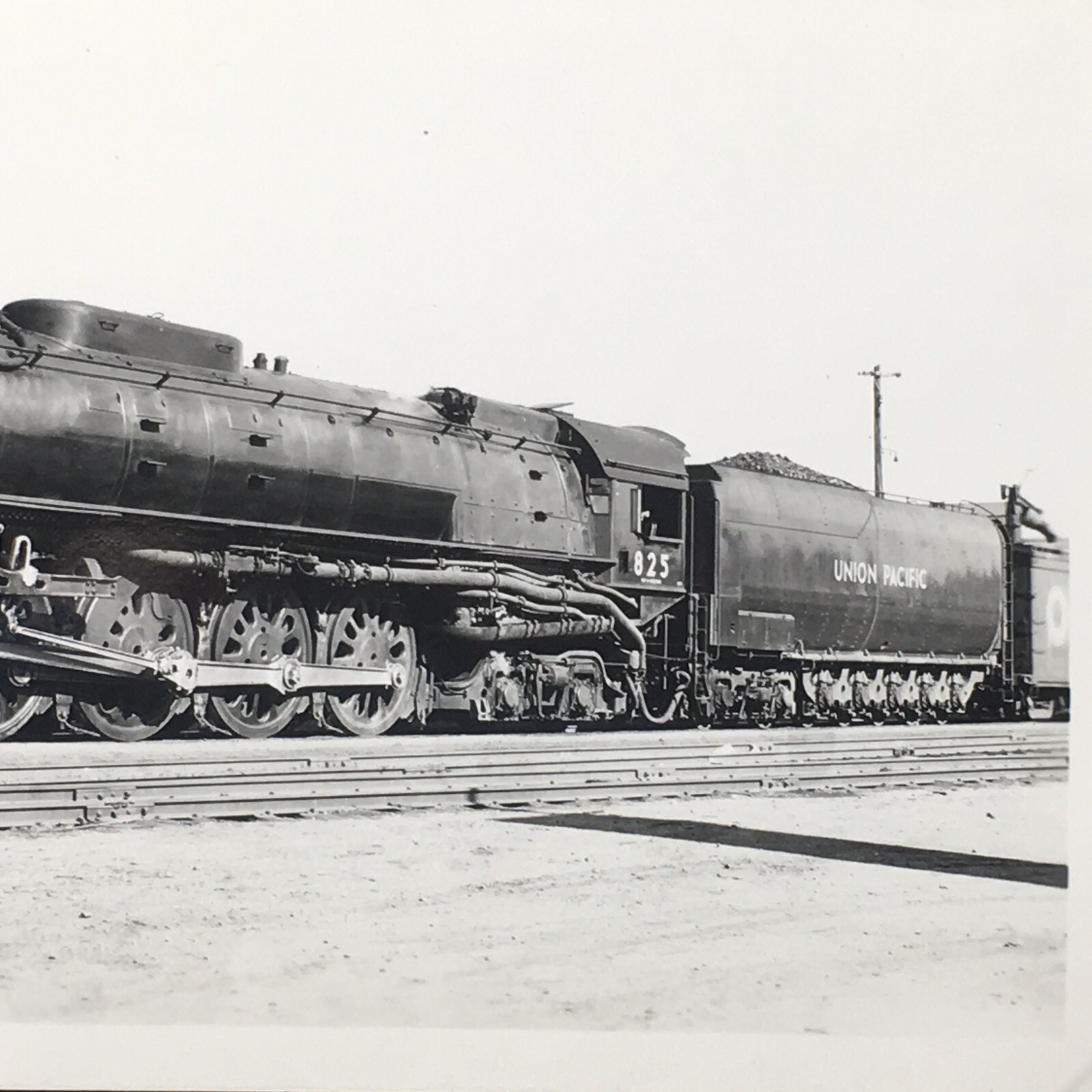 Union Pacific Railroad Engine Locomotive No. 825 Antique Photo | eBay