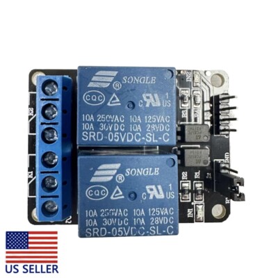 2 Way 2CH Relay Module 5V with Optocoupler Protection MCU Relay ...