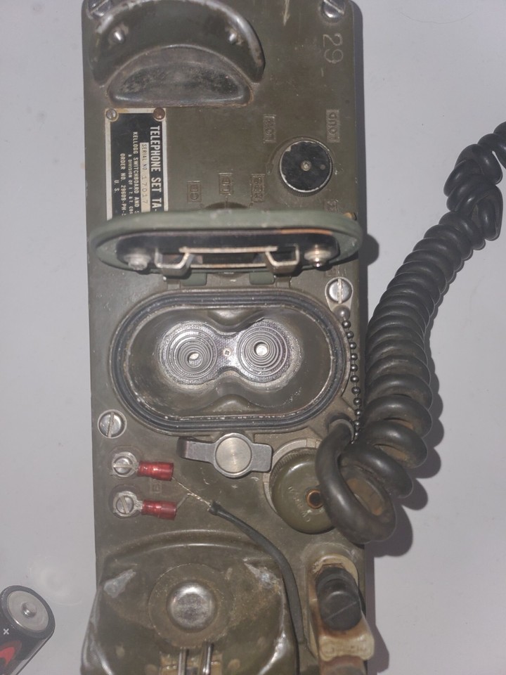 Vietnam Era 1967 Military Field Phone TA-312/PT Radio Engineering ...