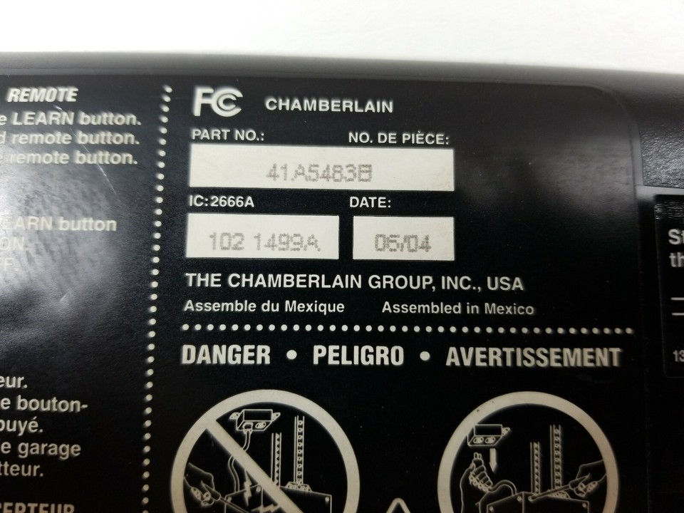 Chamberlain Liftmaster 41A5483 Garage Door Receiver Logic Board Red ...