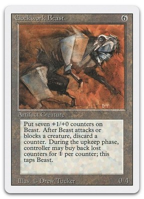 Clockwork Beast (NM) Revised Edition 3ED Magic MTG | eBay