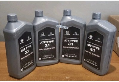 4x QTS Honda Acura OEM ATF Type 3.1 9SPD Automatic Transmission Fluid ...