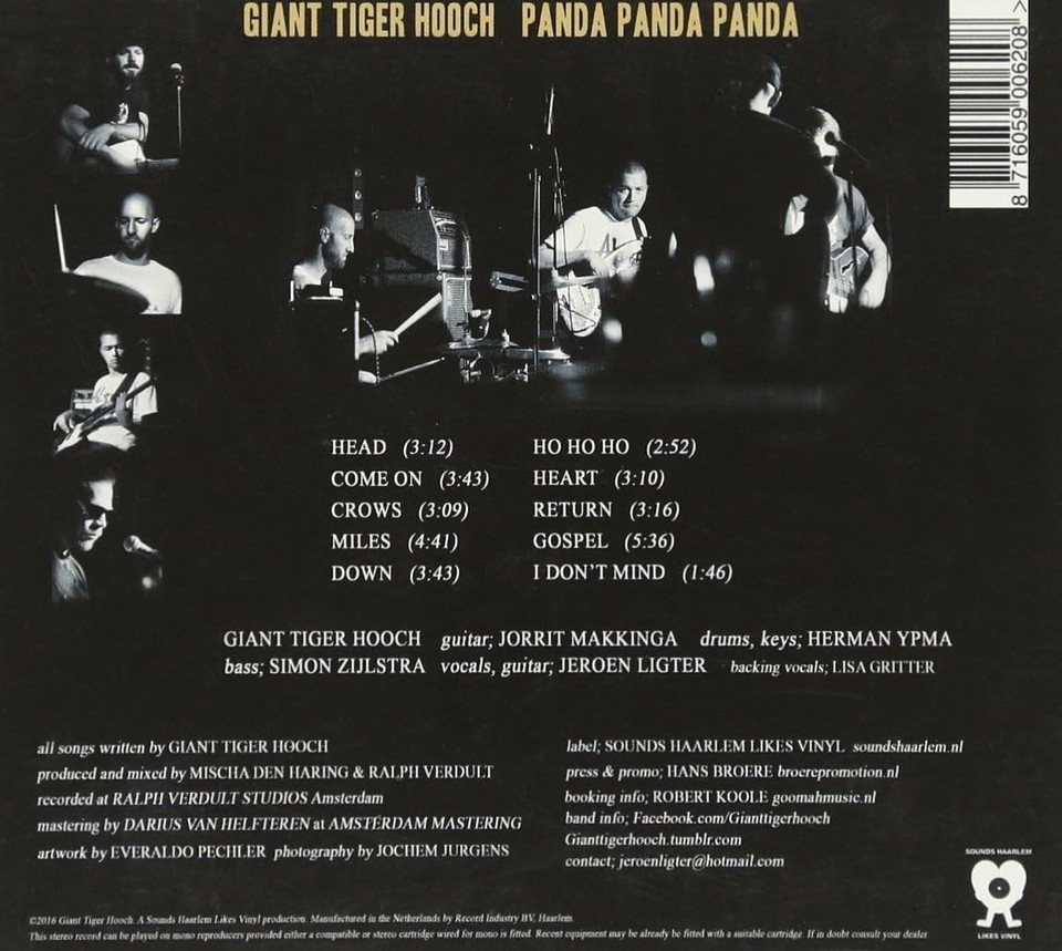 Giant Tiger Hooch Panda! Panda! Panda! (CD) (UK IMPORT) 8716059006208| eBay
